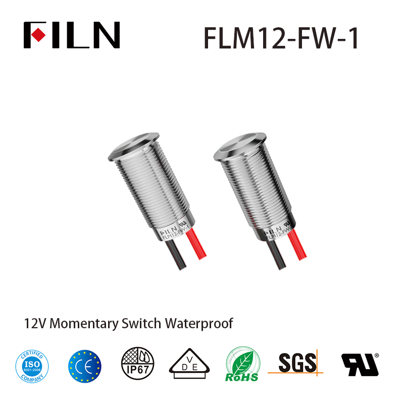 Great Waterproof Push Button Switch 12V-FILN Waterproof 12V Push Button ...