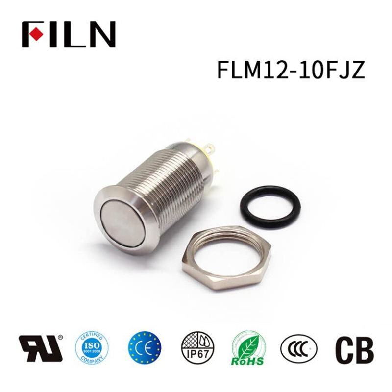 GREAT 12MM Push Button Switch-FILN 12MM Push Button Switch: Metal, 4 ...